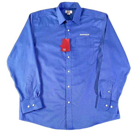 Cutter & Buck | Shirts | Doosan Cutter Buck Shirt Mens Large Blue ...